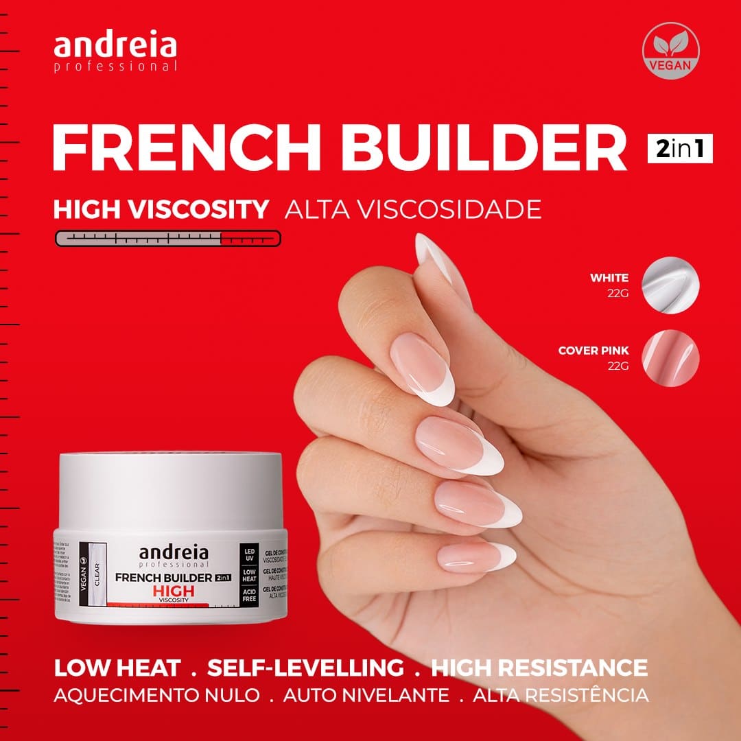 FRENCH BUILDER 2IN1 – HIGH VISCOSITY - White - 22gr - Biucosmetics